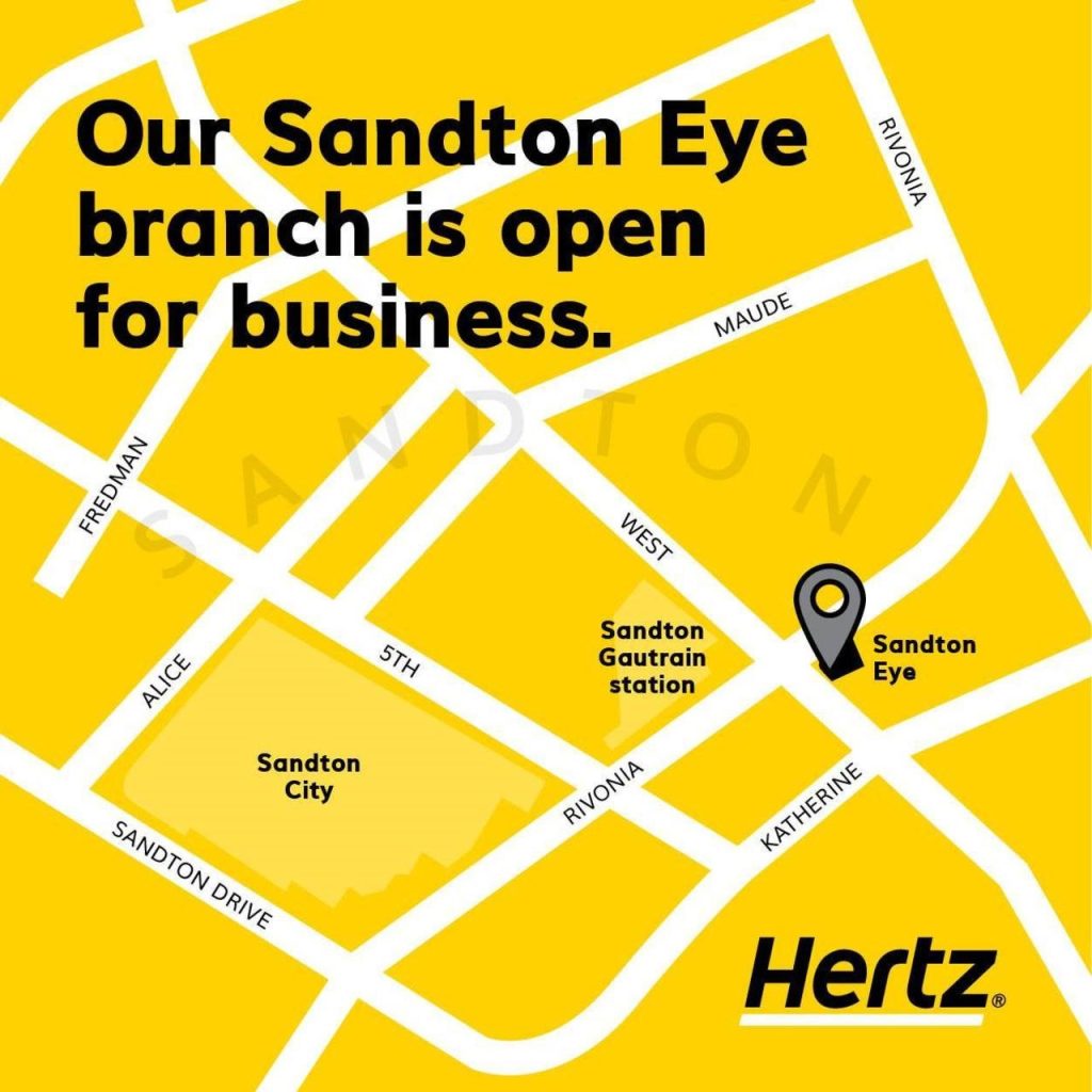 Hertz Car Hire News | Sandton Eye branch